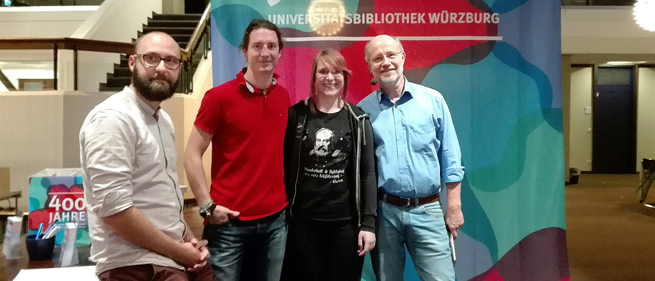 Harald Lesch in der Unibibliothek - Medizinische Fakultät